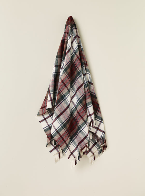 Tartan Plaid- Merino Lambswool Throw Blanket - Dress MacDuff Tartan-Ma