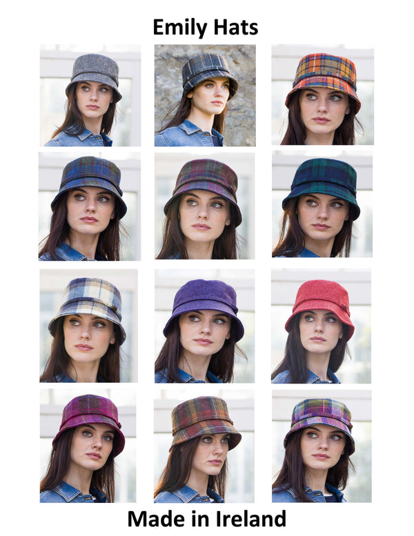 LADIES EMILY CAPS - MADE IN IRELAND - 100% WOOL